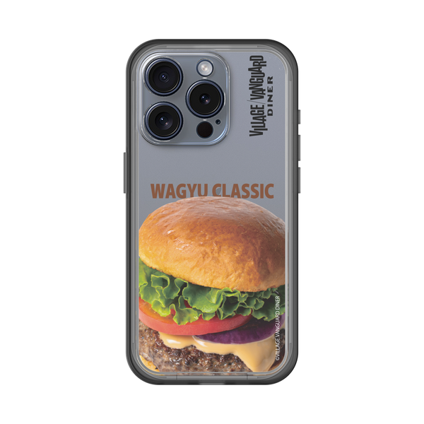 スリムプロテクションプレミアムケース for Apple iPhone 15 Pro[ ヴィレッジヴァンガードダイナー - 和牛