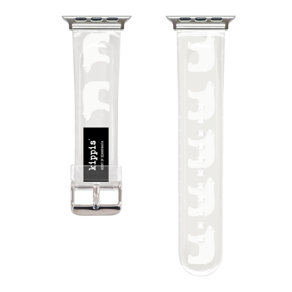 Apple Watchクリアバンド for Apple Watch（42mm〜45mm）[ kippis® - J??karhu - シロク