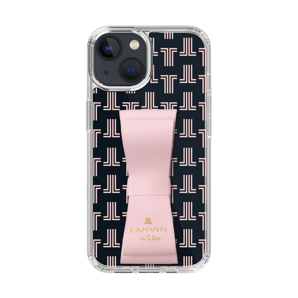 スリムプロテクションケース LANVIN en Bleu - STAND & RING RIBBON Sakura Pink for App